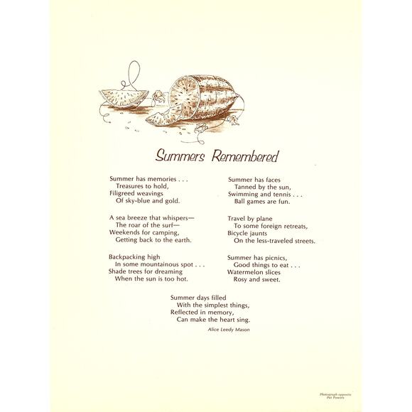 None and/or Unknown | Other | Summers Remembered Alice Leedy Mason 97s ...